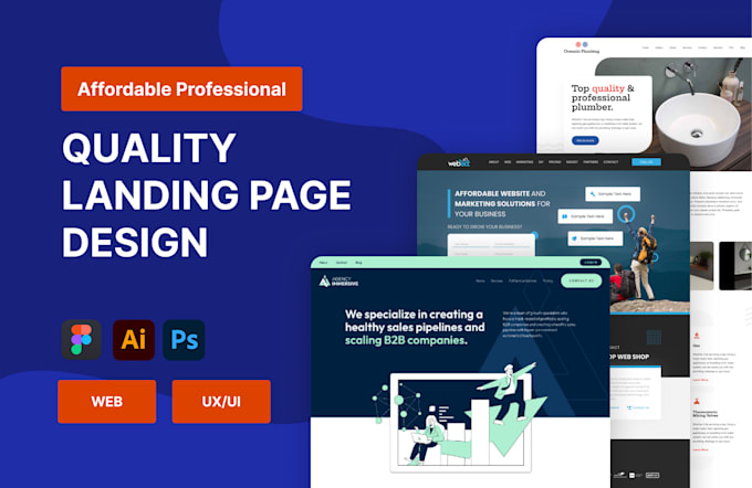 Do figma website lading page, ecommerce, mobile apps design by ...