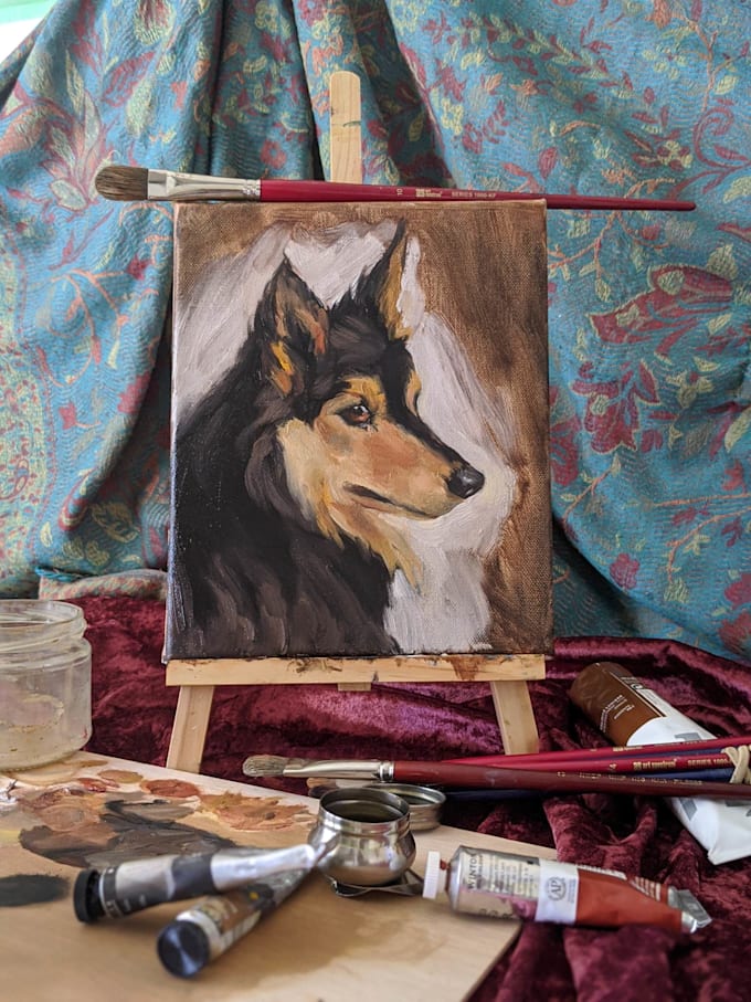 Create an oil painting of your pet by Illyri | Fiverr