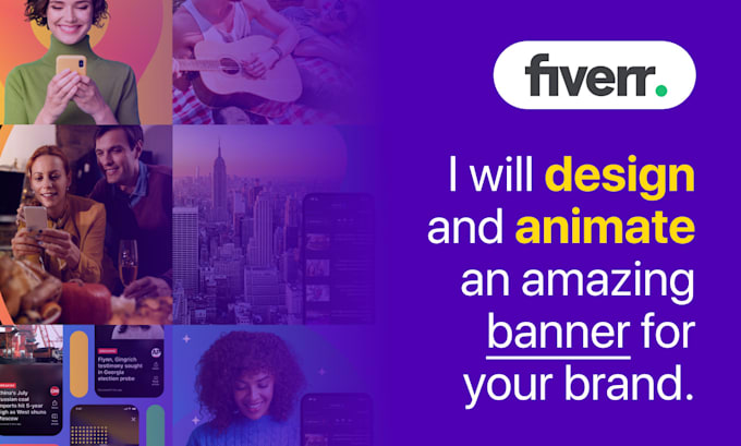 Design and animate an amazing banner for your brand by Andreyluis99 ...