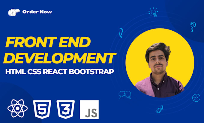 Be Your Front End Web Developer In Html Css Javascript And React Js By Waleedsaiful419 Fiverr