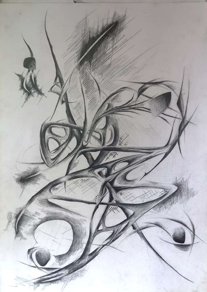 Draw unique abstract shapes and compositions by Cavebestiam | Fiverr