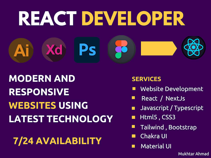 Do Html Css Javascripttypescript Web Programming Reactjs Nextjs By Mukhtarahmad1 Fiverr