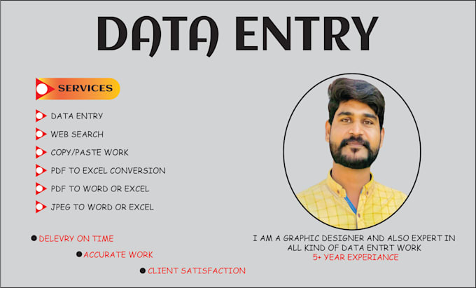 Do Data Entry In Word Excel Data Collection Copy Paste By Intpassriaz07