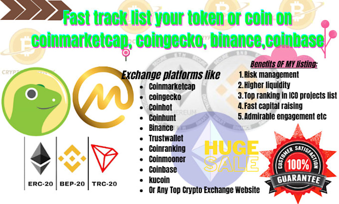 Fast track token listing, coin listing on coingecko, coimarketcap by ...