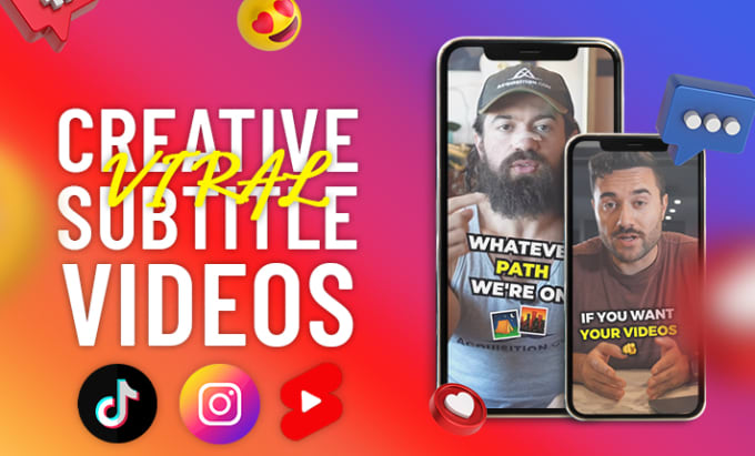 Edit Instagram Reels Tiktok Short Videos With Attractive Subtitles By