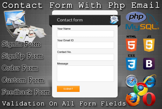 Create php contact form with validation and email attachment by ... Create php contact form with validation and email attachment by ...