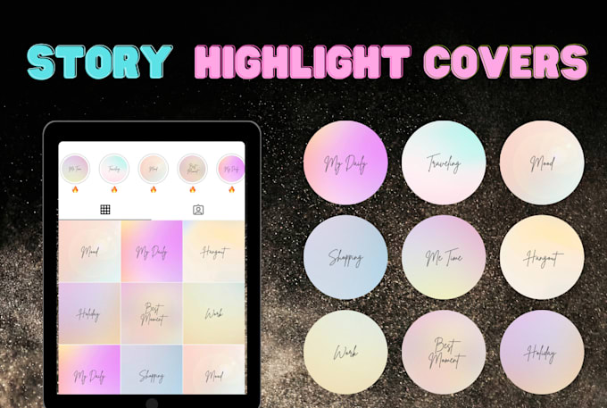 Create instagram story highlights cover icons design by Anneng2810 | Fiverr