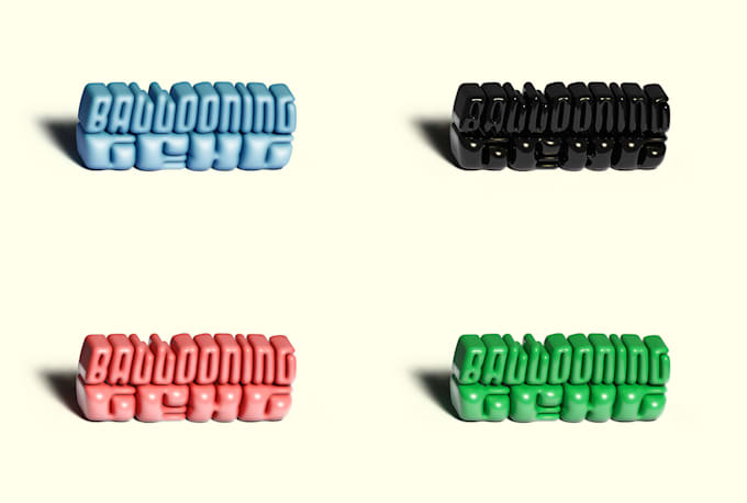 Create beautiful 3d inflated text, lettering, and logo by Sam_wasserman ...