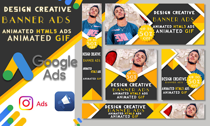 Design creative banner ads, animated gif,animated html5 ads by Ms_vfx ...