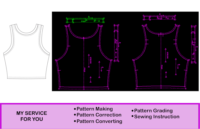 Make s sewing pattern for any type of apparel garment by Analysial | Fiverr