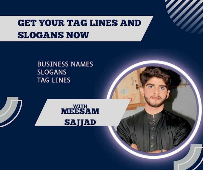 Create masterful slogans and perfect taglines by Meesammsajjad | Fiverr Create masterful slogans and perfect taglines by Meesammsajjad | Fiverr
