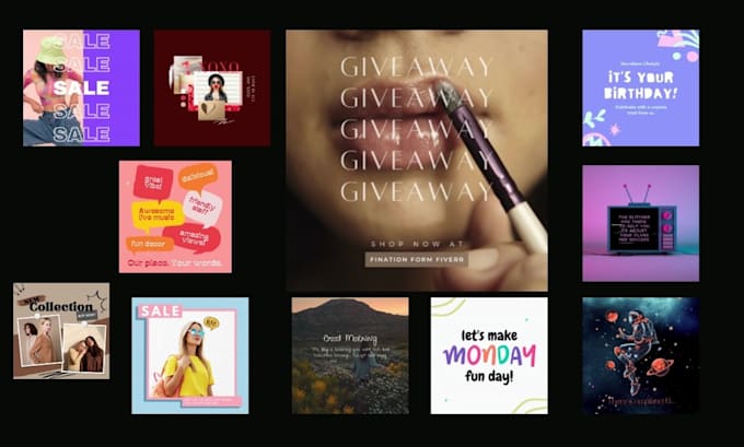 Design animated advertisement instagram,facebook social media posts by ...