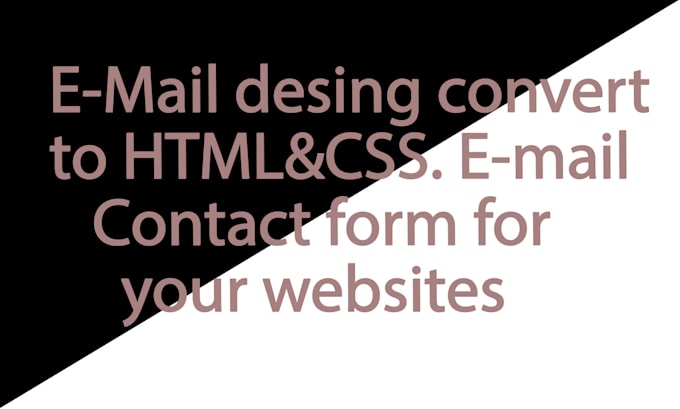 Create An Email Template Using Html Css And Js With Smtpjs By Emilgasimovv Fiverr