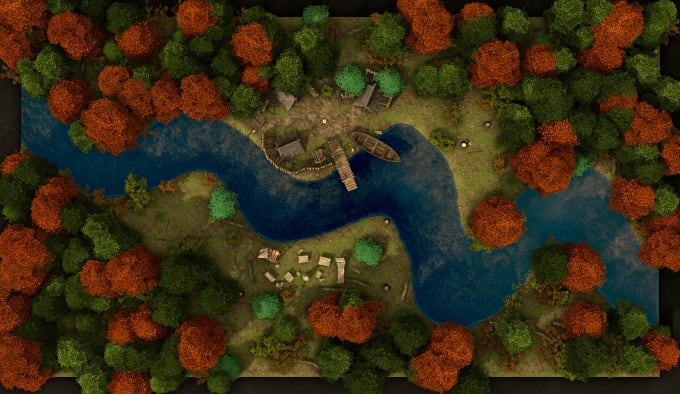 Create fantasy ttrpg battlemaps by Polardungeons | Fiverr