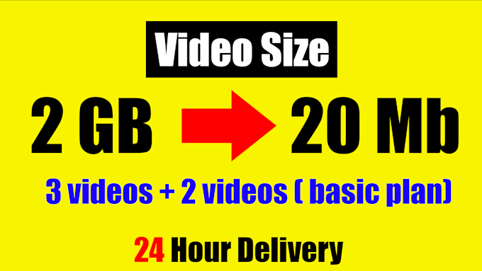 Compress your videos without losing quality by Domans | Fiverr