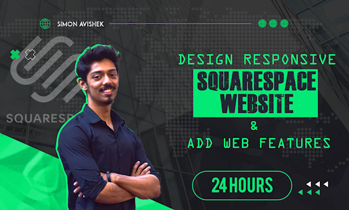 Design responsive squarespace website and add web features by Simon ...