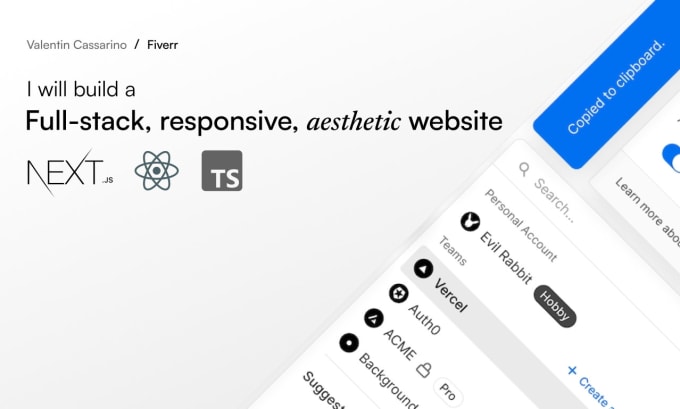 Design And Build A Website Using Nextjs React Typescript By Valencassa Fiverr