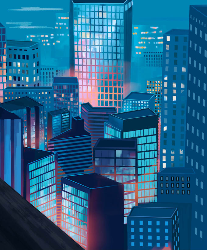 Draw game or anime background by Mitamkt | Fiverr