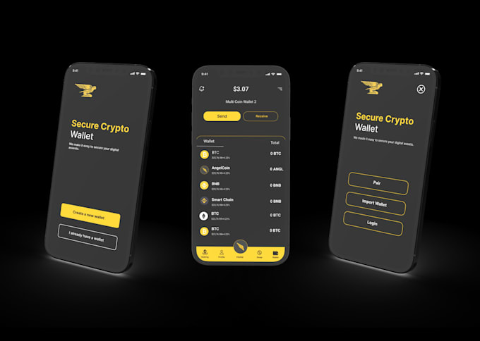 Create crypto wallet app, crypto exchange website, wallet app, nft ...