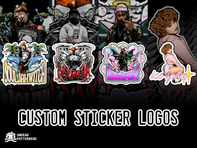 Design your photo into sticker logo, music, twitch, streaming, youtube ...