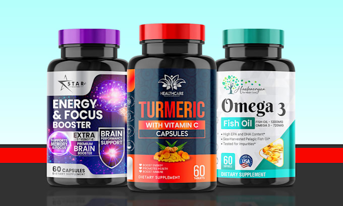 supplement label design