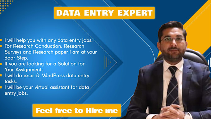 Do data entry, research work, assignment preparation, by Realpunk | Fiverr