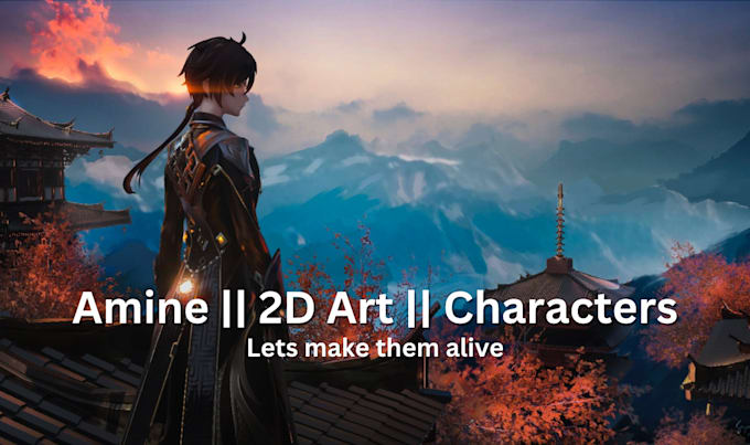 Animate your 2d image, artwork and do a loop animation video by ...