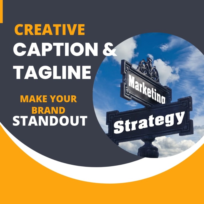 Write a catchy caption and tagline for your brand by Sadileo | Fiverr Write a catchy caption and tagline for your brand by Sadileo | Fiverr
