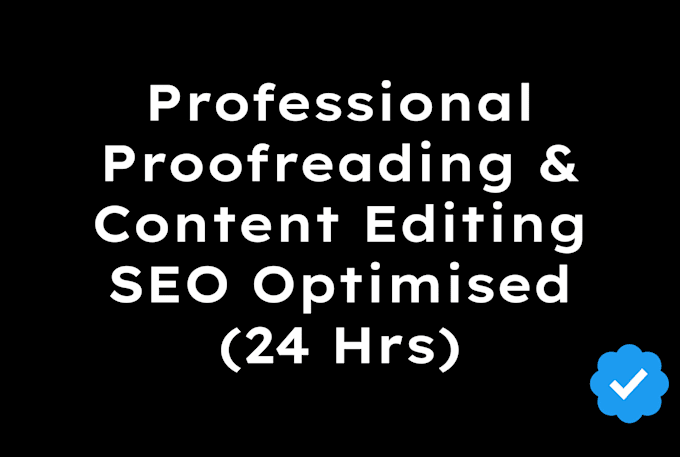 Provide proofreading and content editing services in 24 hours by Oncehere | Fiverr