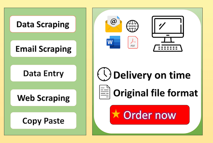 Do data entry, email scraping by Mohamedsajath97 | Fiverr