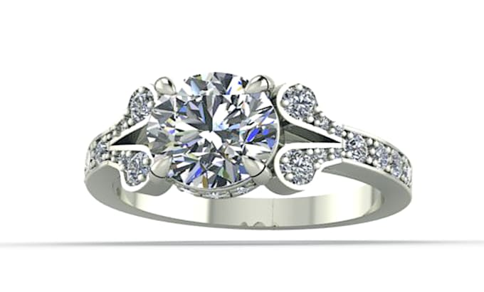 Design impressive 3d cad matrix jewelry rings with hd renderings by ...