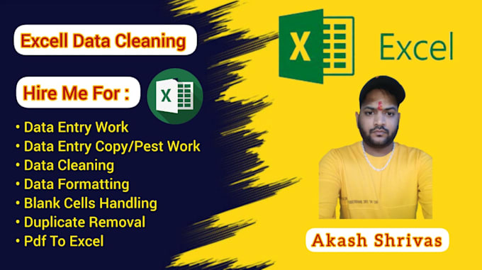 Excel data cleaning and formatting , data entry by Akashsharivas6 | Fiverr