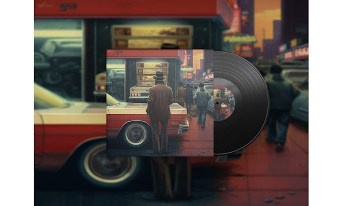 Make vintage retro, modern album cover art by Samyvlady | Fiverr