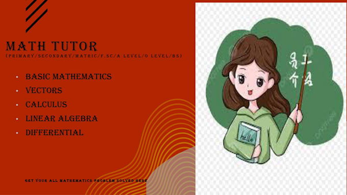 Be your online mathematics tutor for all grades as well as university ...