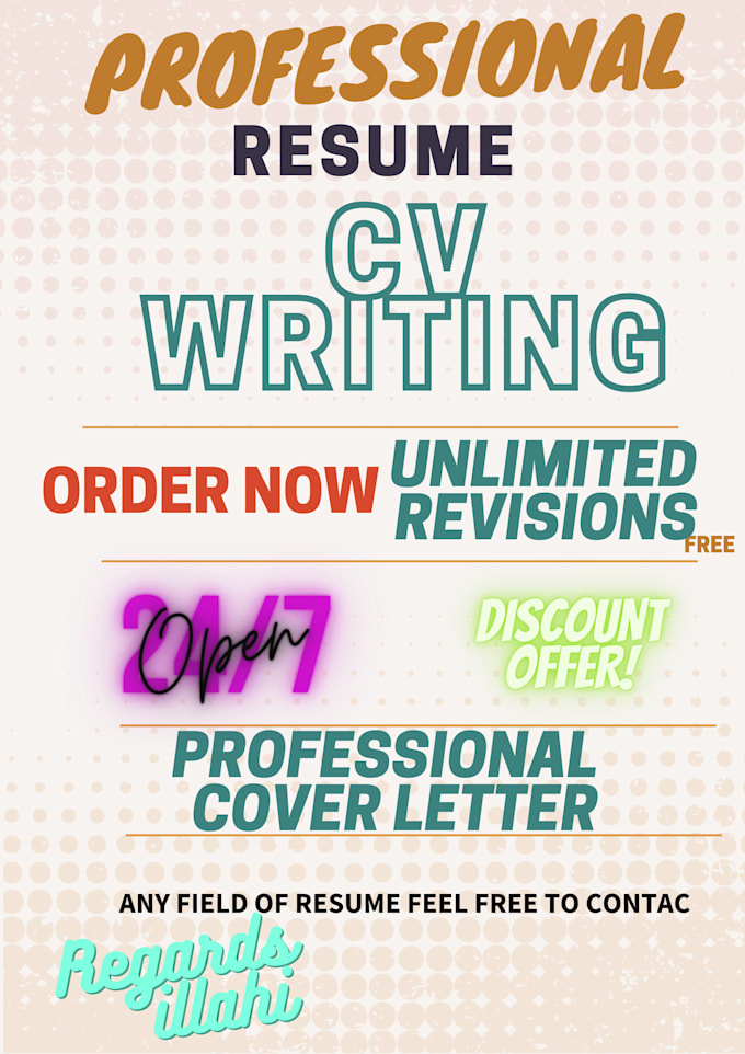 Create professional resume cv in immediate basis by Maharillahi | Fiverr