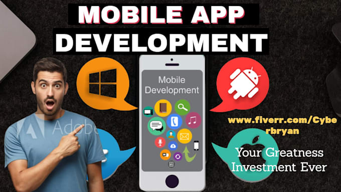 Develop custom mobile app, mobile app development, android, ios app ... Develop custom mobile app, mobile app development, android, ios app ...