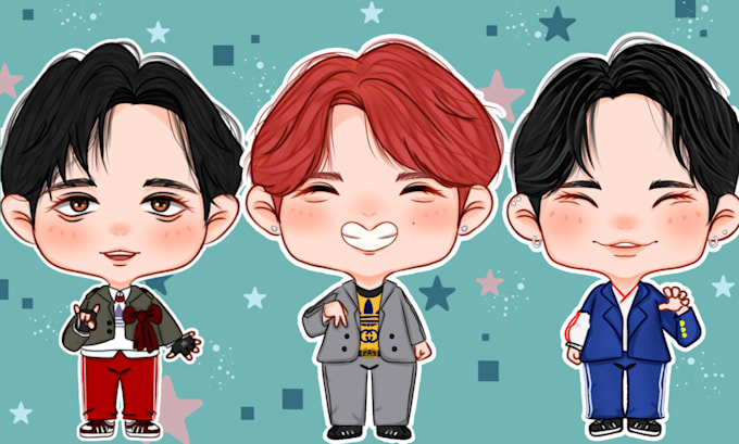 Draw cute simple chibi art by Matermj | Fiverr