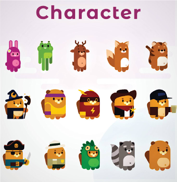 Create professional flat vector cartoon character design by Gdasadullah ...