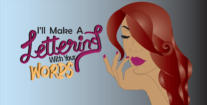 Make a hand lettering design with your words by Iam_meharunisa | Fiverr