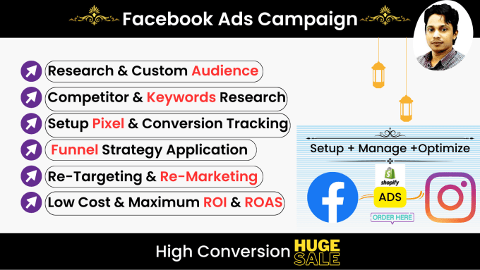 Setup high conversion facebook ads campaign for huge sales by ...