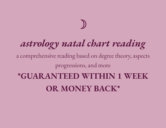 Read your astrology natal chart by Dcrews12 | Fiverr