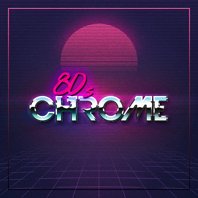 Make 80s retro logo of vintage synthwave modern styles by Xdpixel | Fiverr