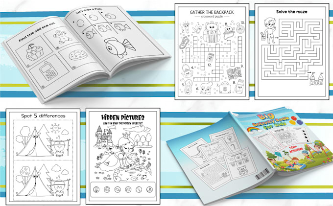 Design custom activity books, worksheets for children by Julia_skills ...