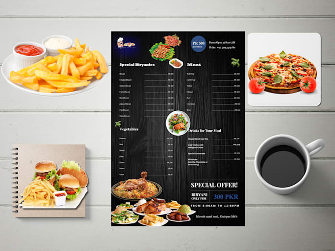 Design amazing food menu, restaurant menu by Bhajandass | Fiverr