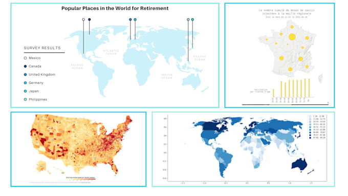 Create an interactive map with d3 js by Benchettara | Fiverr