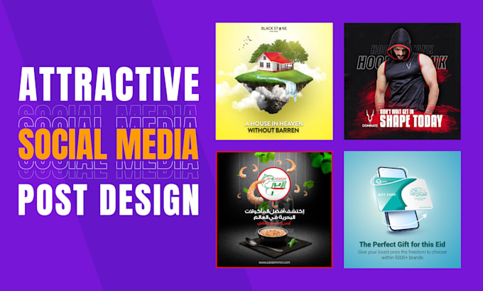Design attractive posts for facebook and instagram by Mirzajalil | Fiverr