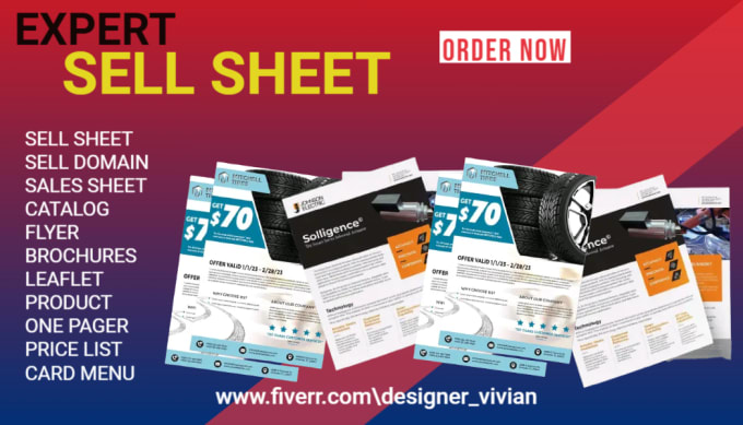Design business flyer, one pager, brochure, booklet, sell sheet pdf sales flyer by Designer ...
