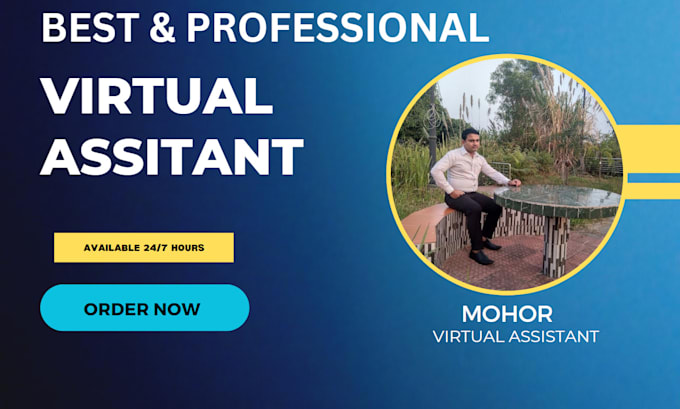 Do virtual assistant, photo editing, copy paste, data entry, card ...