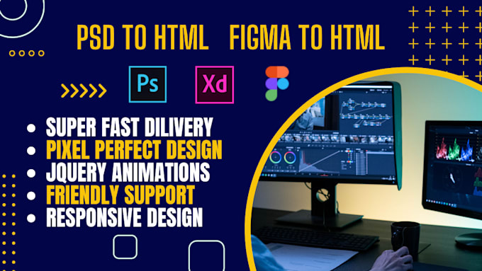 Convert Figma To Html Psd To Html Xd To Html Css By Rameenali618 Fiverr 4803