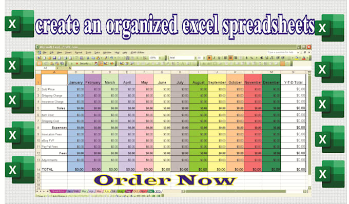Create professional excel spreadsheet in low price by Zahoor209 | Fiverr